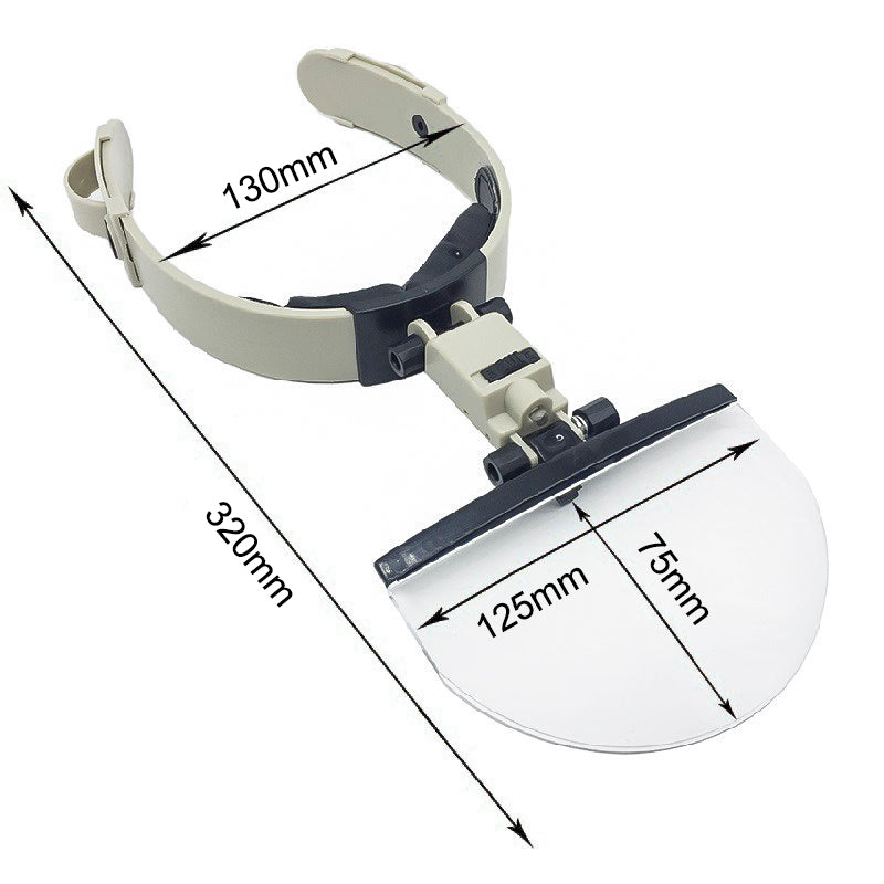 Lupa De Cabeça Xt Profissional Com Luz De Led Integrada Paradimas